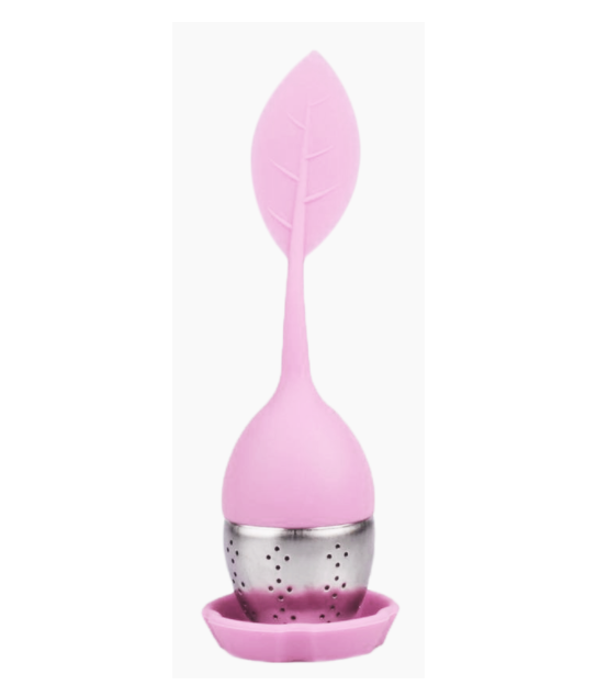 Pink Pastel Leaf Silicone Infuser - The Grateful Tea Co | Whimsy Tea ...