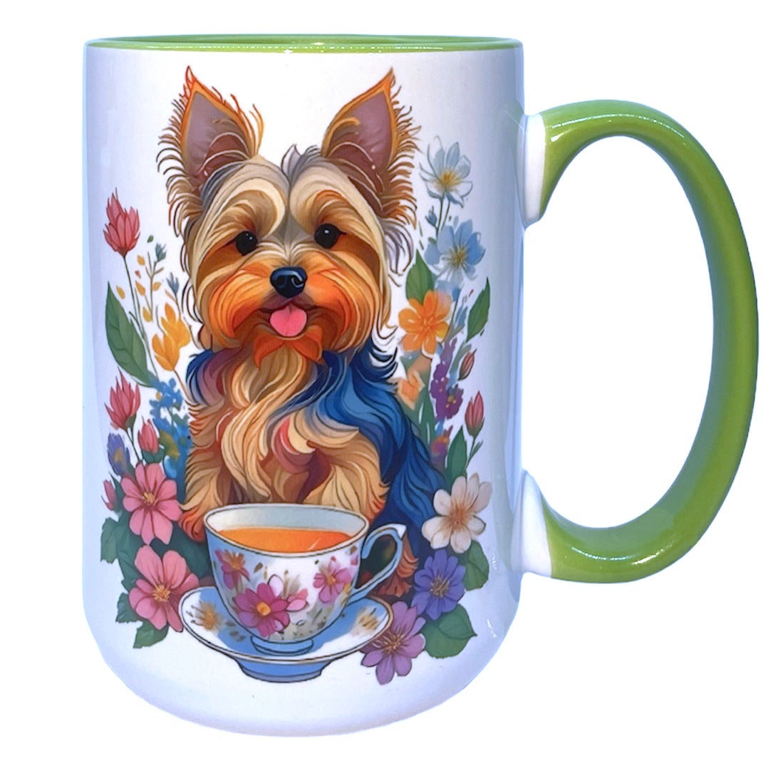 Artisan Yorkie Mug - Elizabeth Kingswood | Whimsy Tea and Gifts